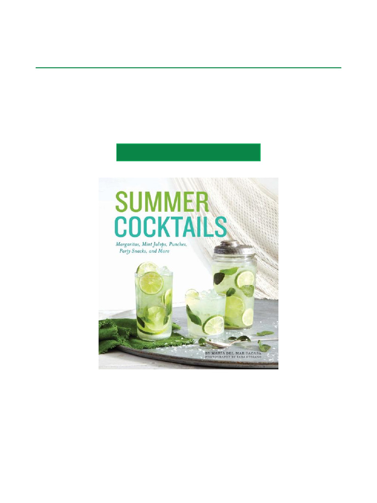 Summer Cocktails & Party Snacks Guide | PDF