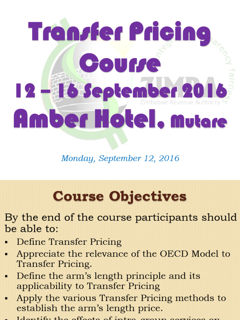 Module 1 Transfer Pricing Overview | PDF | Taxes | Public Finance