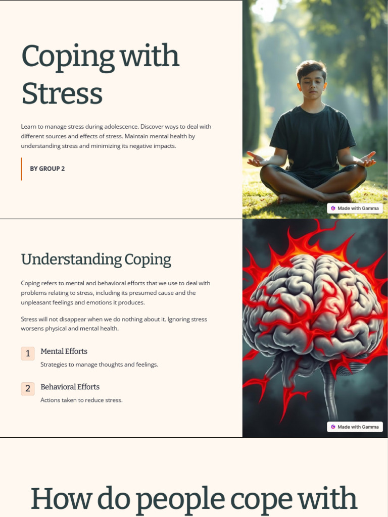 Effective Stress Coping Strategies for Teens | PDF | Stress (Biology ...