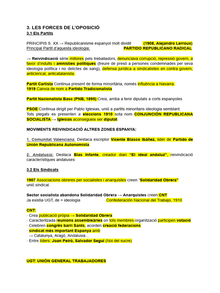 Gerard - Apunts Parcial Historia 2n Trimestre | PDF