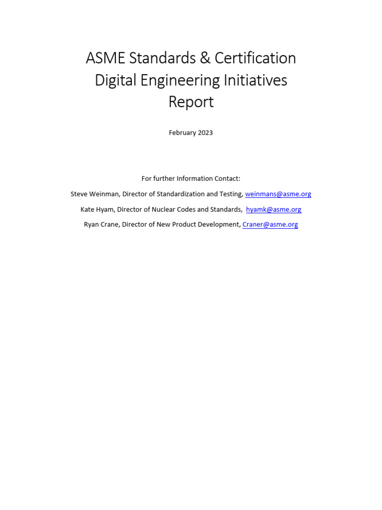 Digital Engineering ASME SC Report | PDF | Ct Scan | Computer Simulation