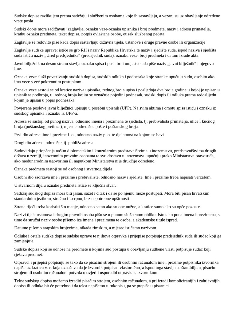 Uredsko Poslovanje I Dopisivanje ppz2 | PDF