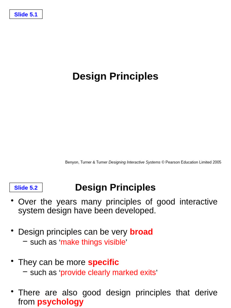 Chapter 3 - Design Principles | PDF | Menu (Computing) | Graphical User Interfaces