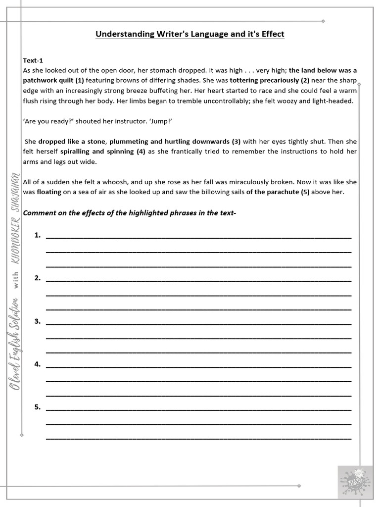 Writer's Effect Practice - 8 | PDF | Zoology