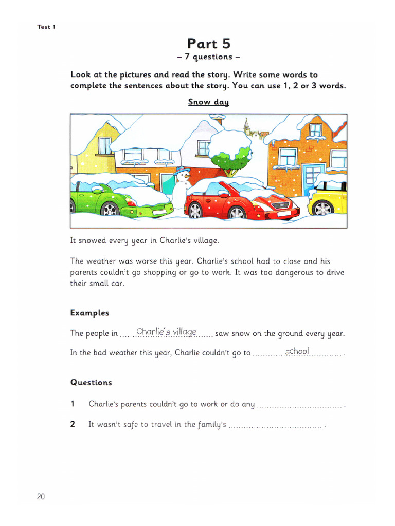 A1 Movers Exams 2 | PDF