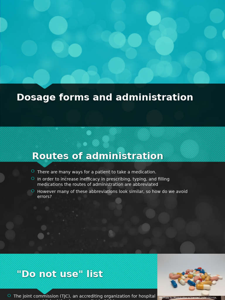 Routes of Administration | PDF | Topical Medication | Bioavailability