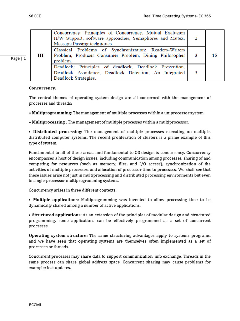 3_RTOS | PDF | Process (Computing) | Operating System