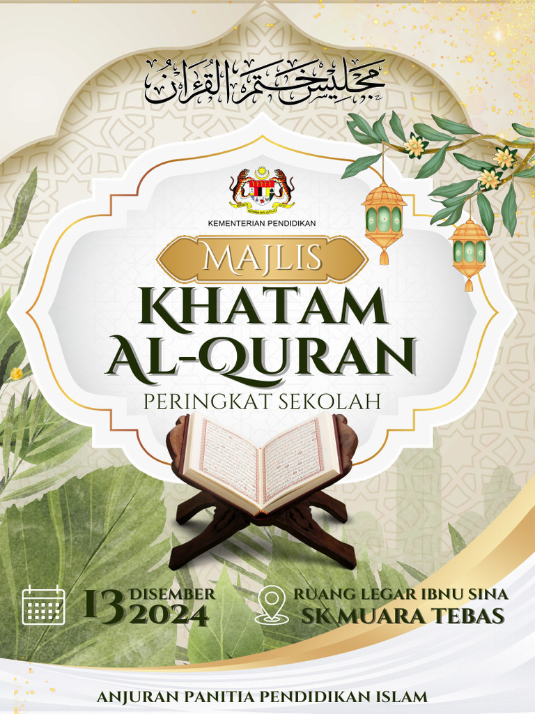 Buku Program Majlis Khatam Al Quran SKMT 2024 PDF | PDF