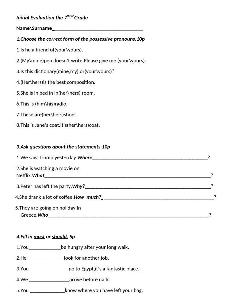 Summative Evaluation The 6th Grade | PDF | Linguistic Typology | Syntax