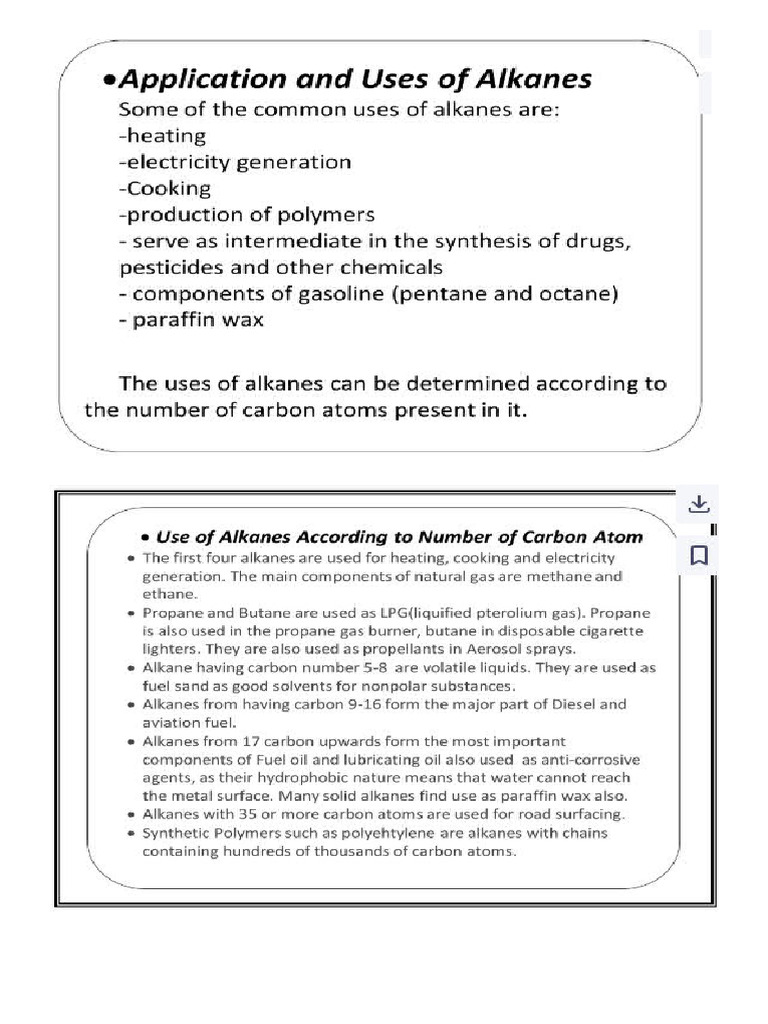 Uses-of-Alkanes | PDF