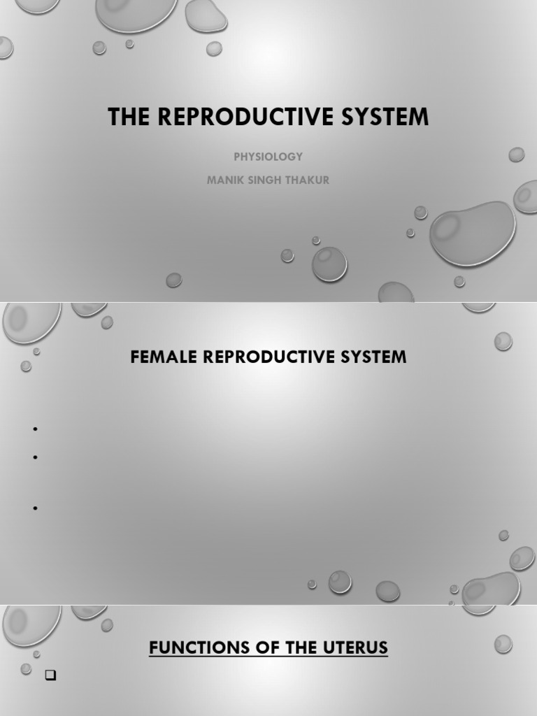 Female Reproductive System Physiology | PDF | Menstrual Cycle ...