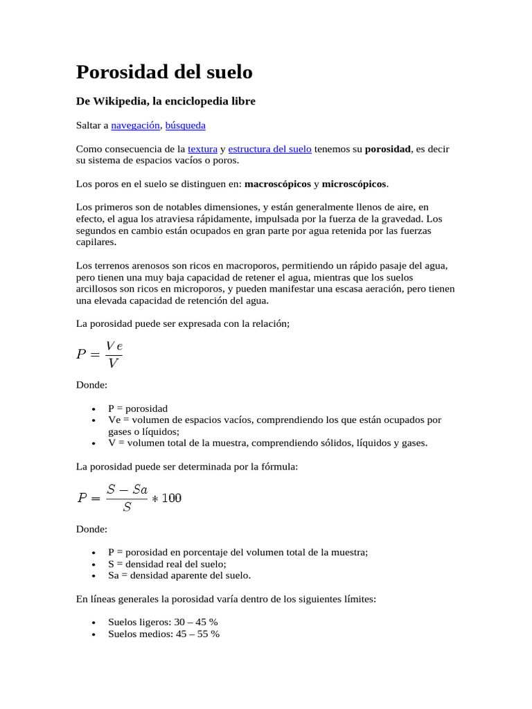 Macroporos y microporos del suelo | PDF