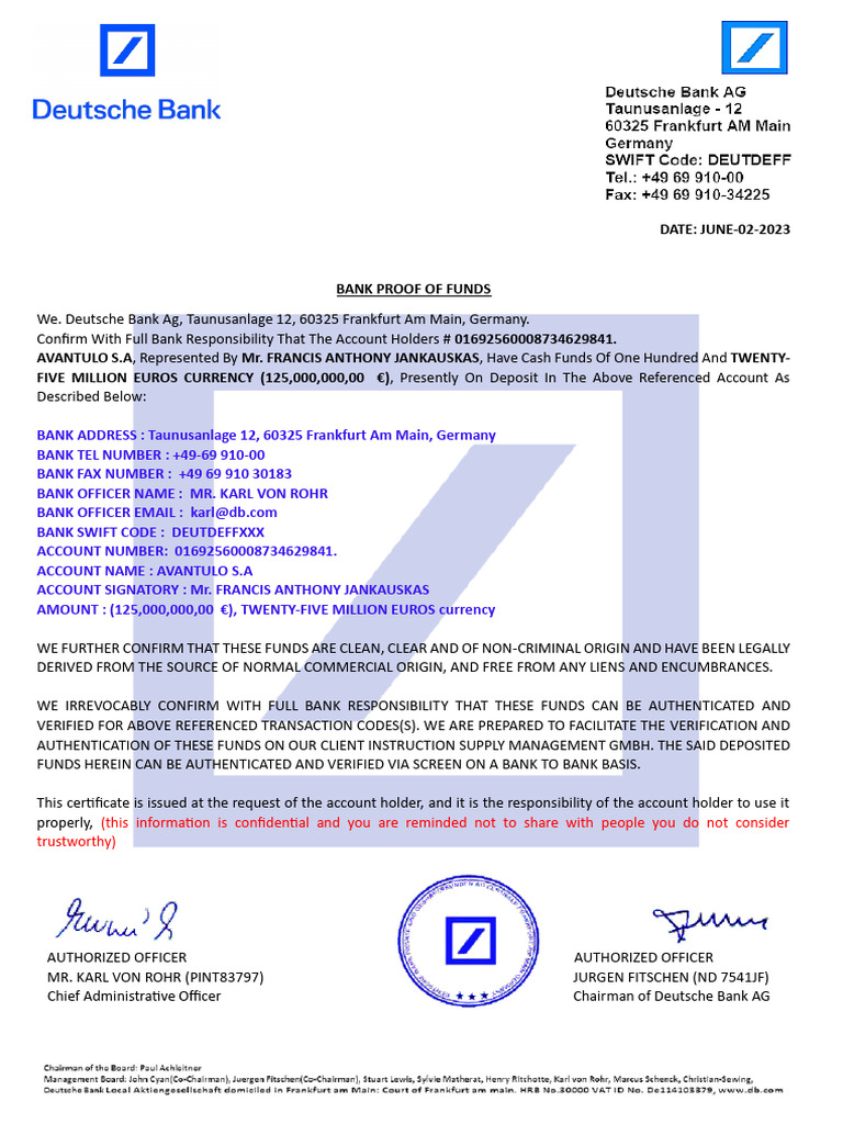 Prueba de Fondos Avantulo | PDF