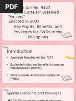 Ra 9442 Magna Carta For Disabled Person | PDF | Disability | Inclusion ...