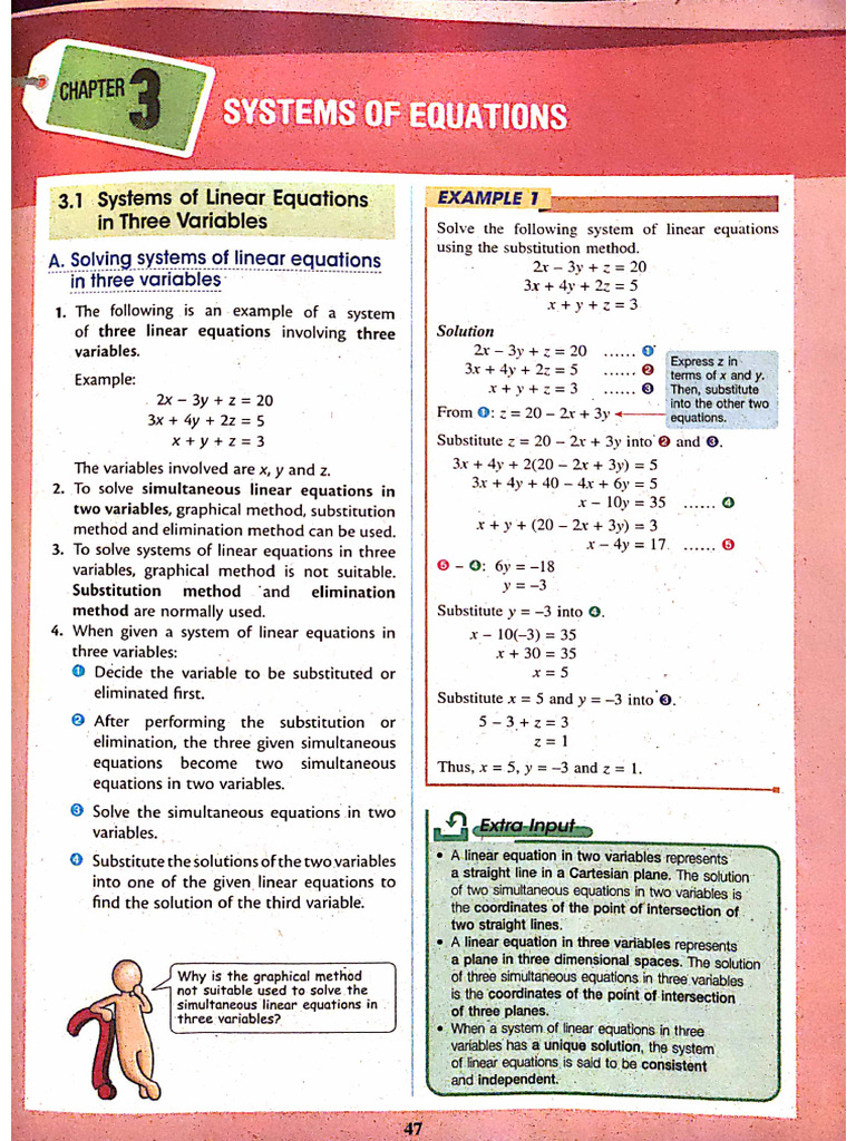 Form 4 Chapter 3 - System of Equations | PDF