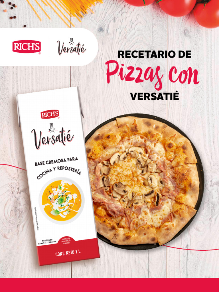 Recetario Pizzas | PDF | Pizza | Queso