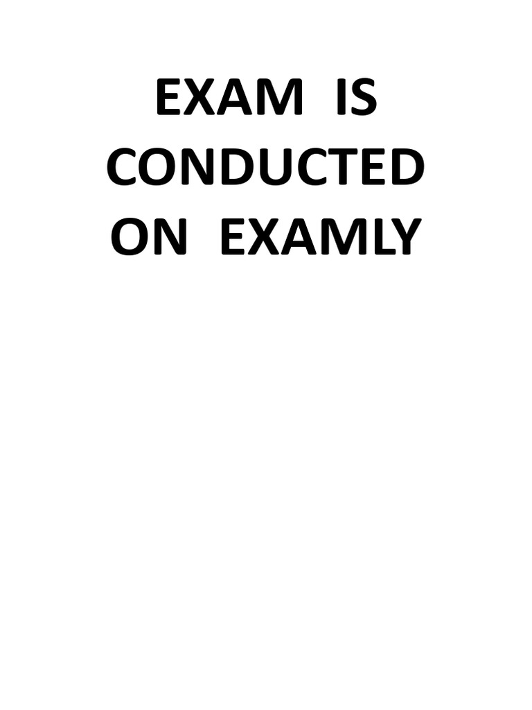 Examly | PDF