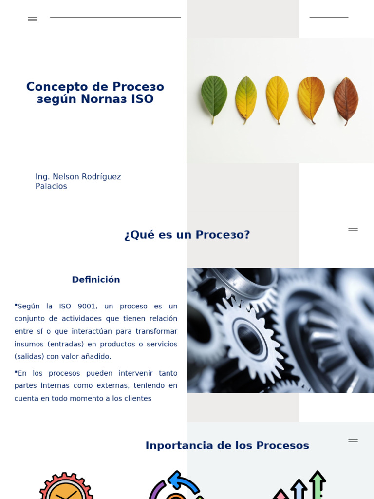Definición de Proceso según ISO 9001 | PDF | Calidad (comercial ...