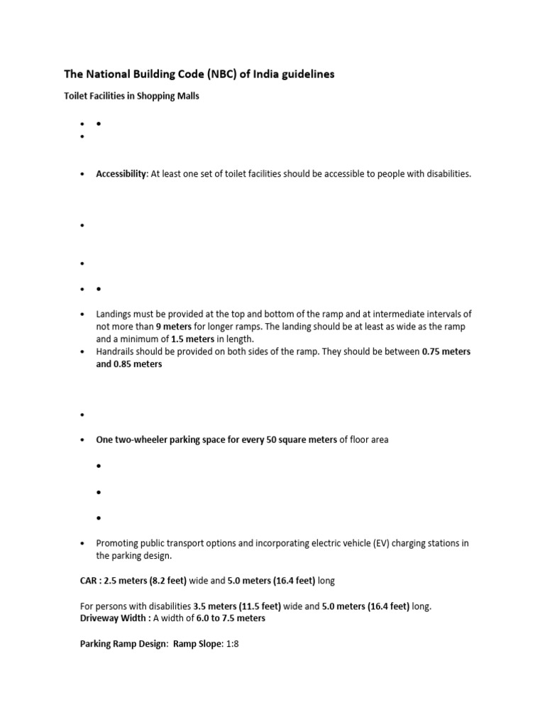 The National Building Code For Shopping Mall - Edited | PDF | Stairs ...