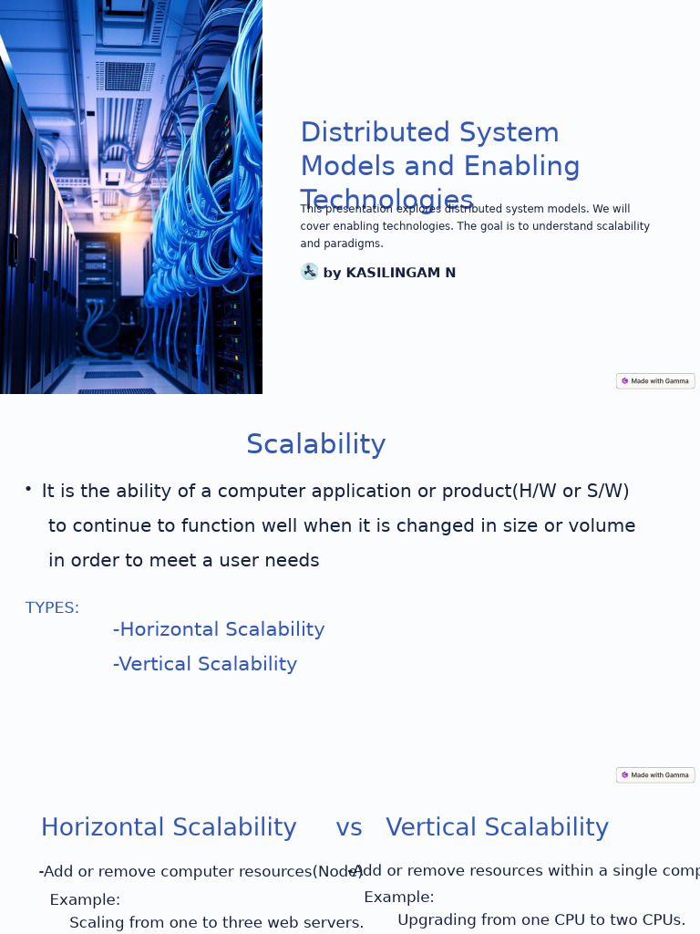 Distributed System Models and Enabling Technologies | PDF | Scalability ...