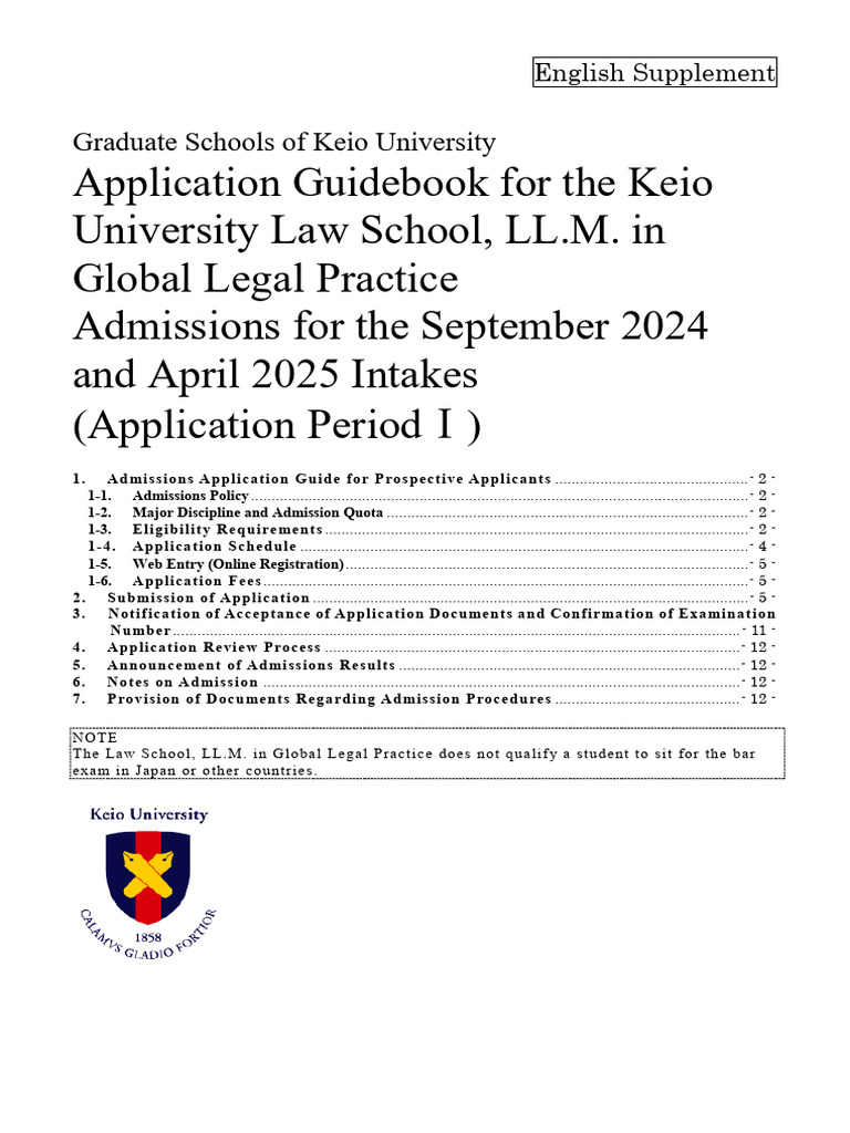Application Guidebook 2024 en | PDF | Academic Degree | University And ...