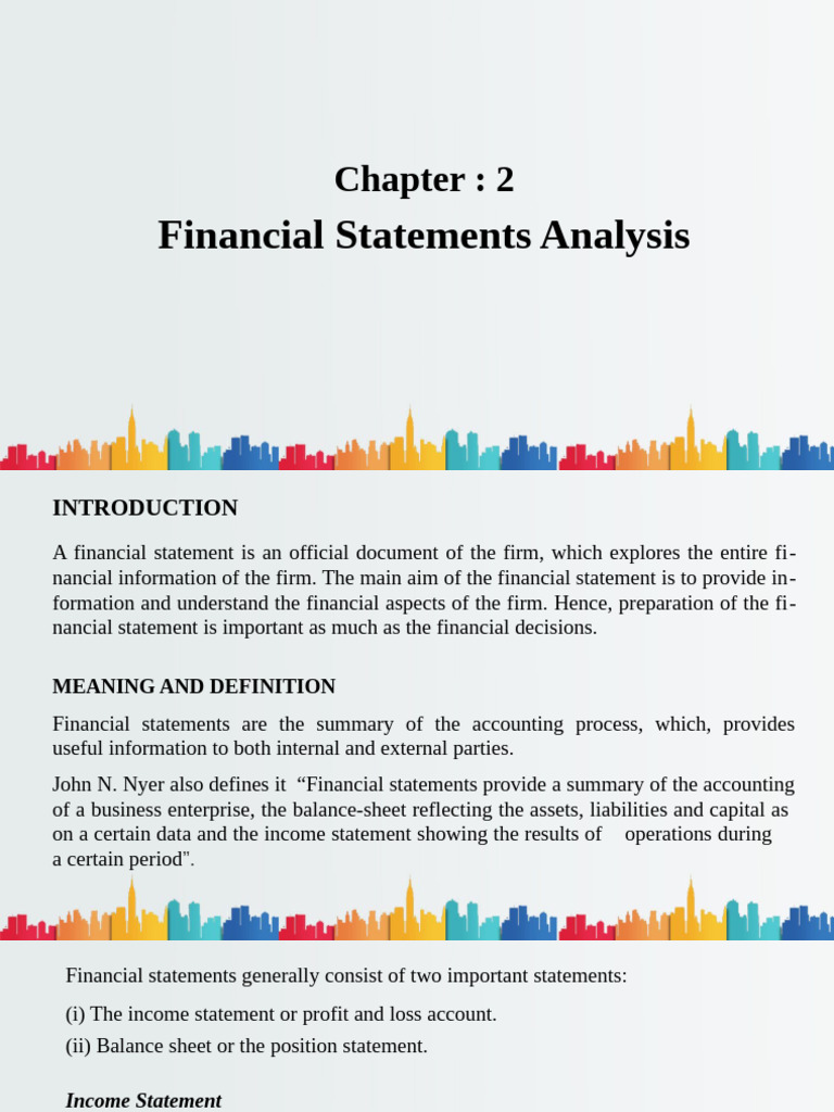 Chap 2 .Financial Management | PDF | Income Statement | Financial Statement Analysis