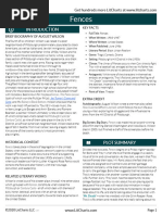 August Wilson + Fences | PDF | Fences (Play)