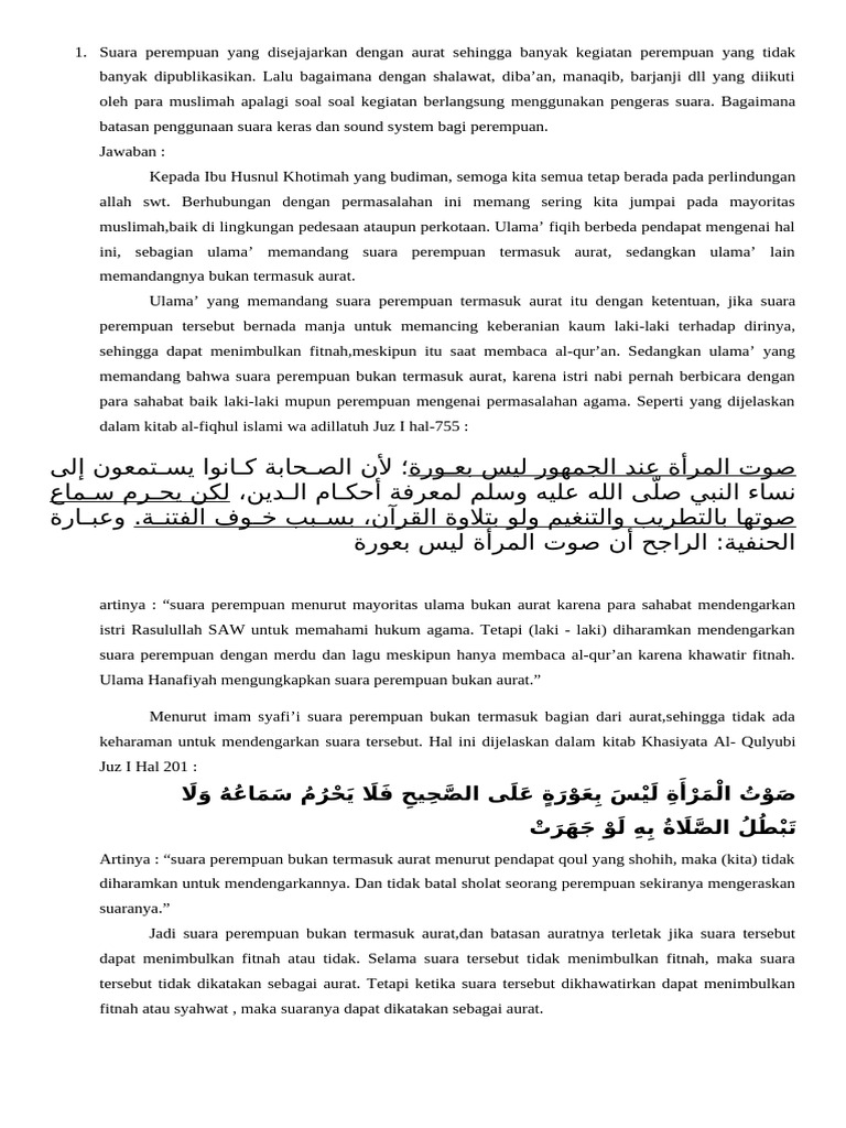 aurat perempuan | PDF