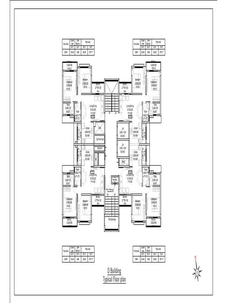 2 BHK Typical Floor Plan Details | PDF