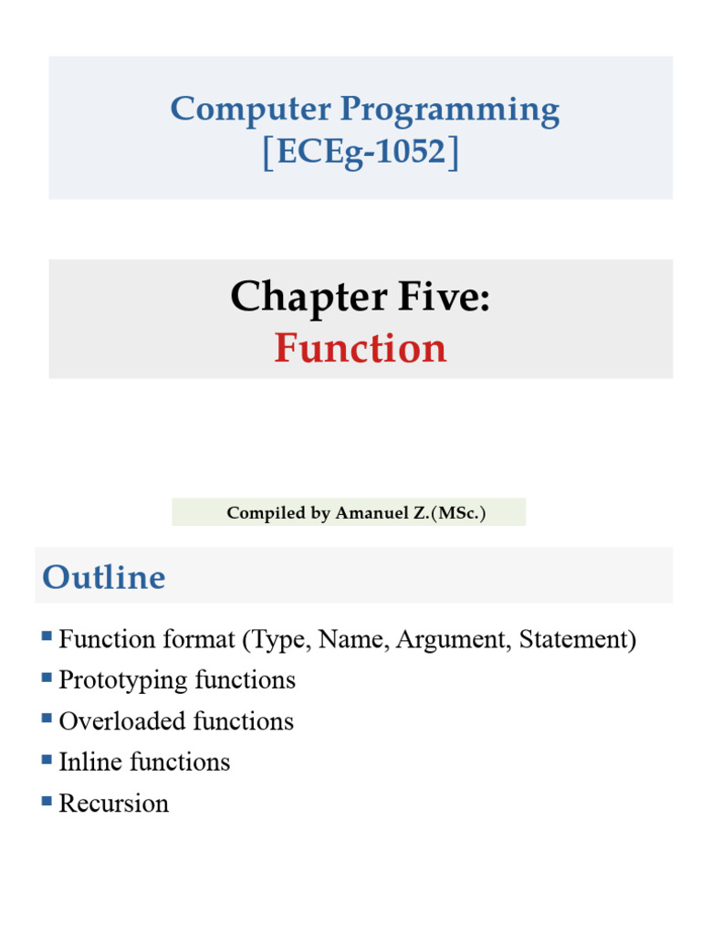 Chapter 5 Pdf Parameter Computer Programming Namespace