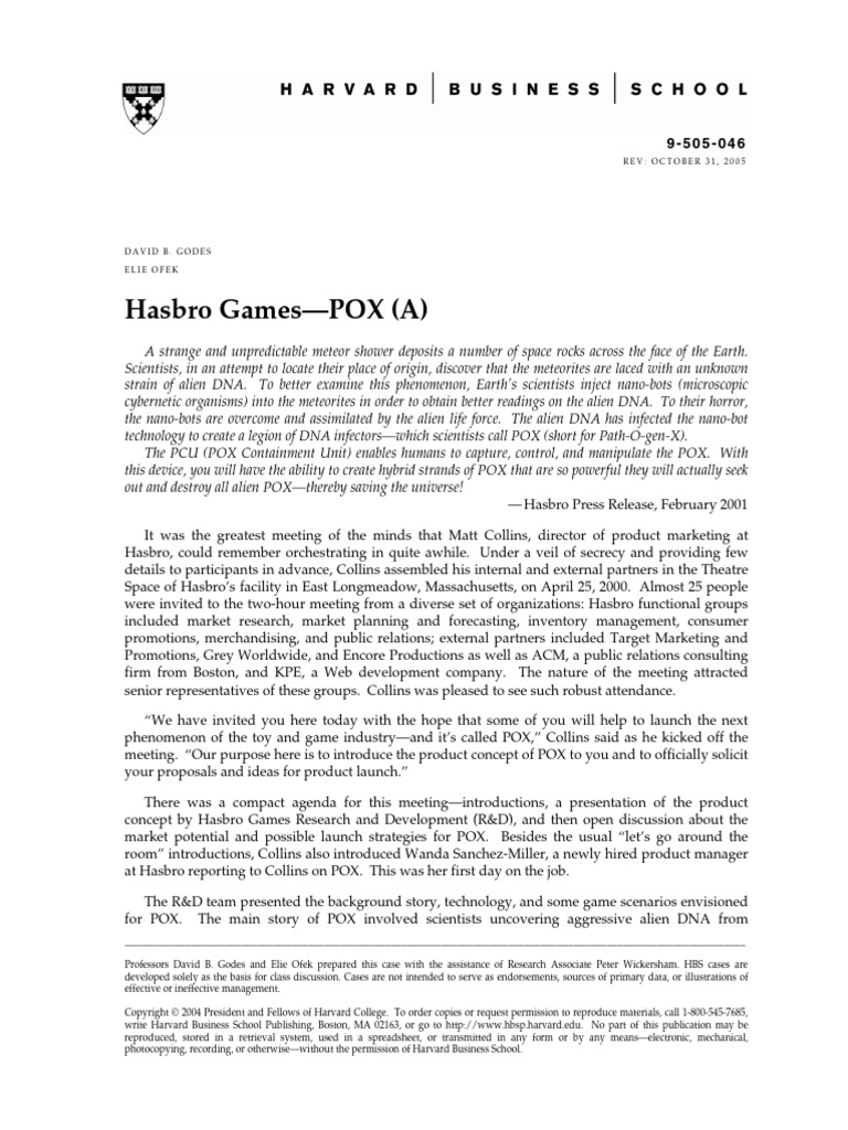 Hasbro Games POX (A) | PDF | Hasbro | Retail