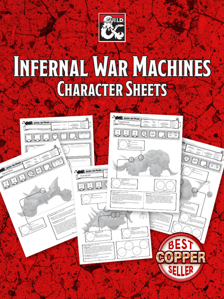 Infernal War Machines Character Sheets | PDF | Role Playing Games