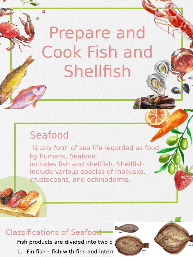Seafood Classification and Cooking Guide | PDF | Shellfish | Seafood
