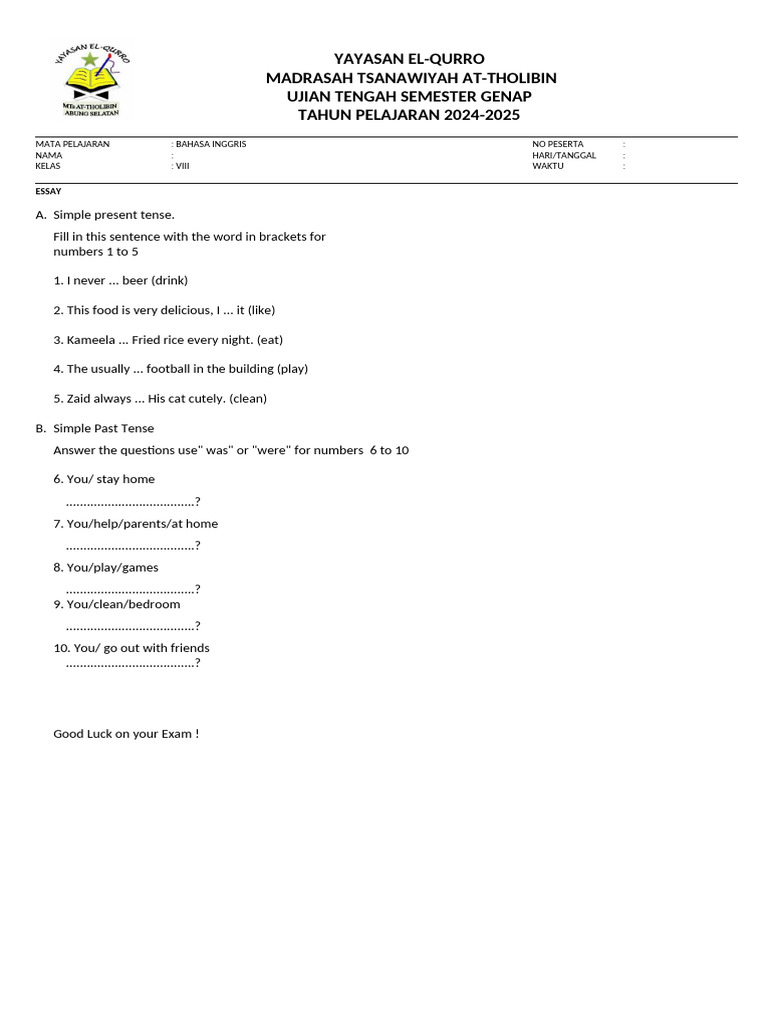 SOAL PTS GENAPP | PDF