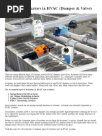 4 Types of Dampers in Hvac (FD, MFD, VCD & NRD) | PDF | Duct (Flow ...
