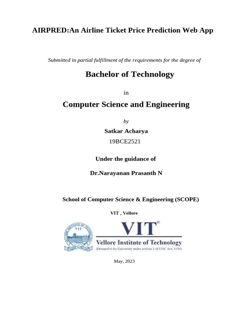 Capstone Project Final Report - 19BCE2549 | PDF | Artificial Intelligence | Intelligence (AI ...