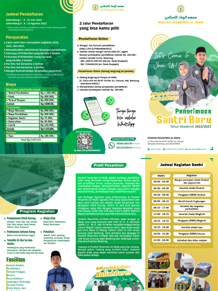 Brosur PSB Al-Wafa | PDF