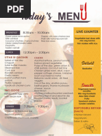 BQT Menu | PDF | Lunch | Curry