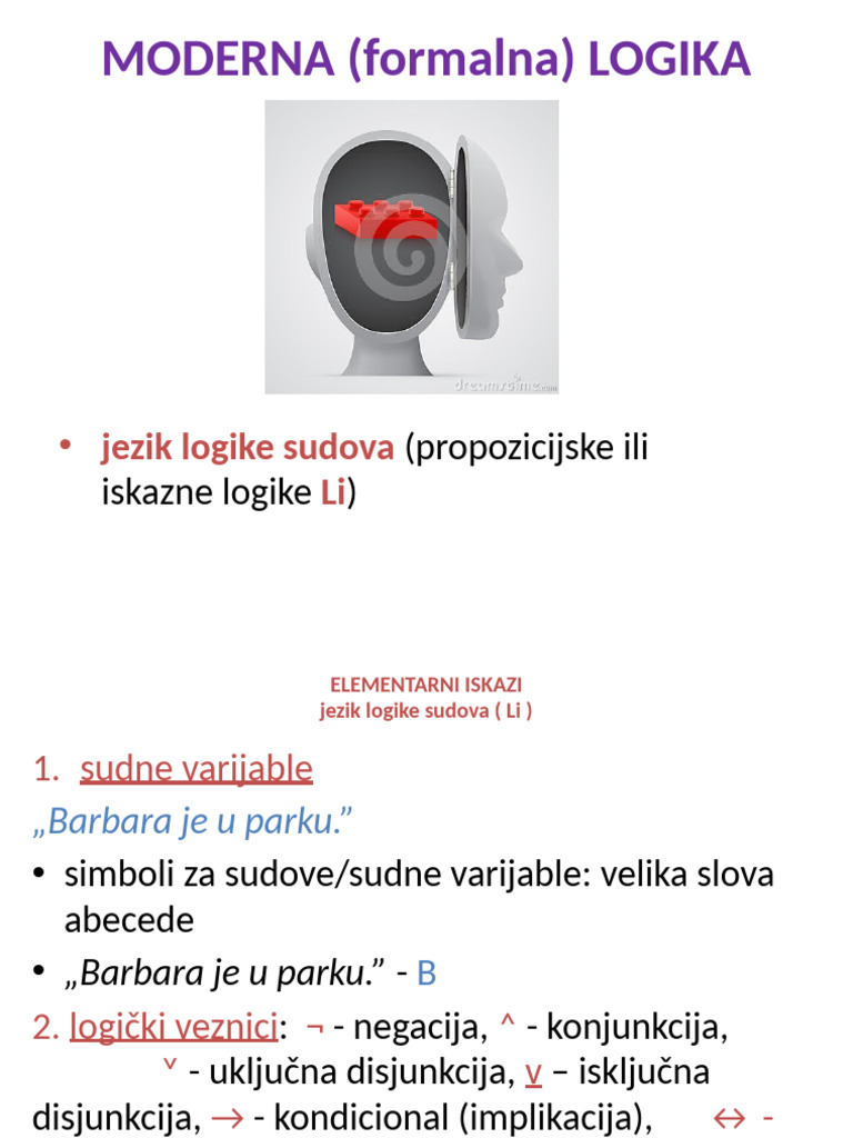 Jezik Logike Sudova | PDF