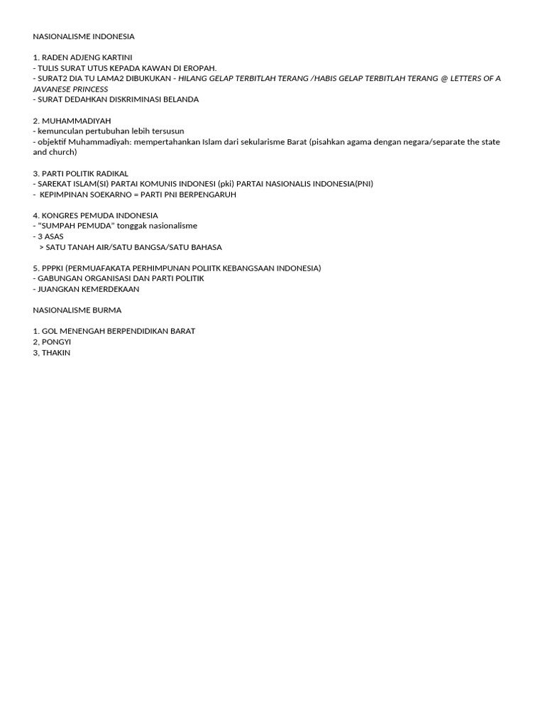 Nasionalisme Asia Tenggara | PDF