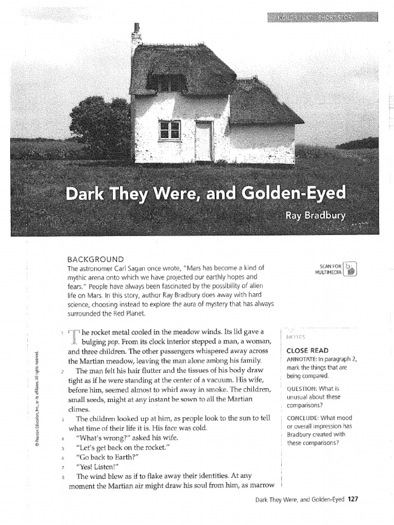 Dark They Were and Golden Eyed Text | PDF