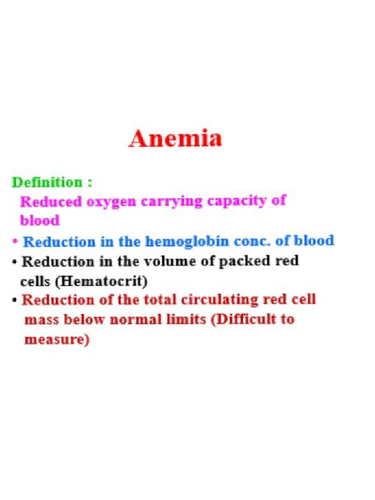 Anaemia | PDF