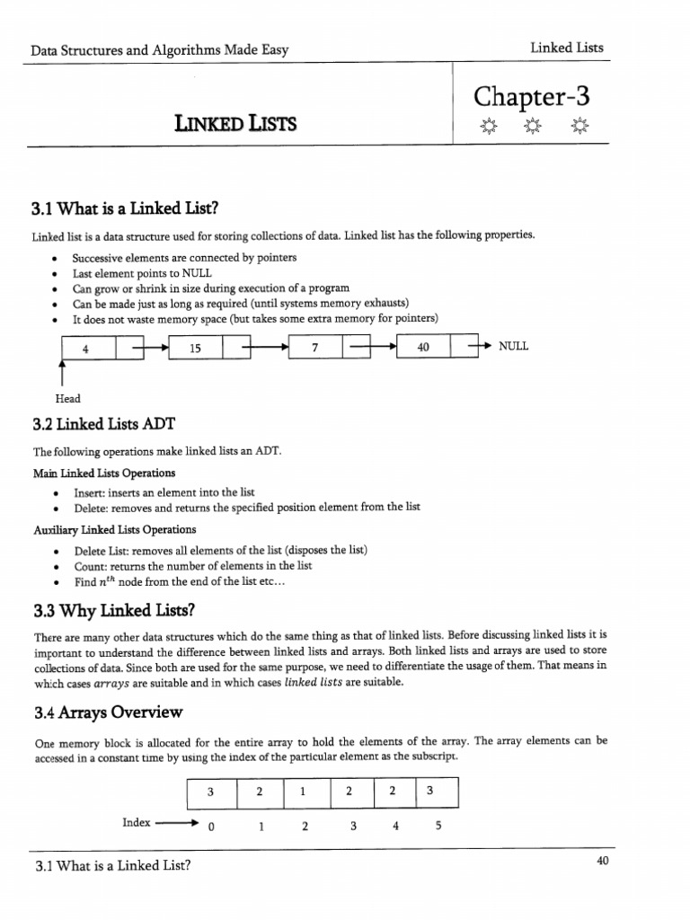 Dsame - Chap3-Linked List | PDF