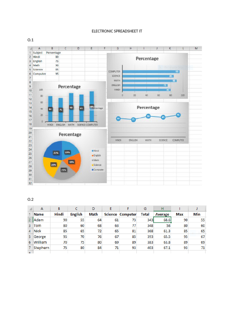 Electronic Spreadsheet It | PDF