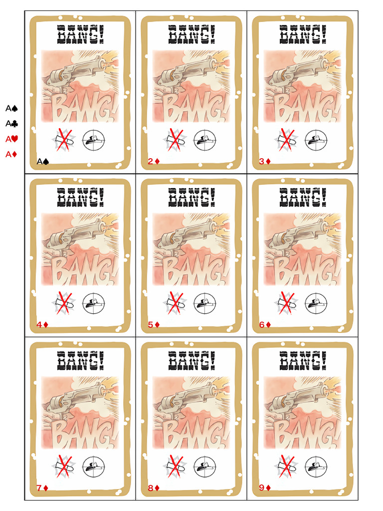 Bang Card Game Patterns and Lists | PDF