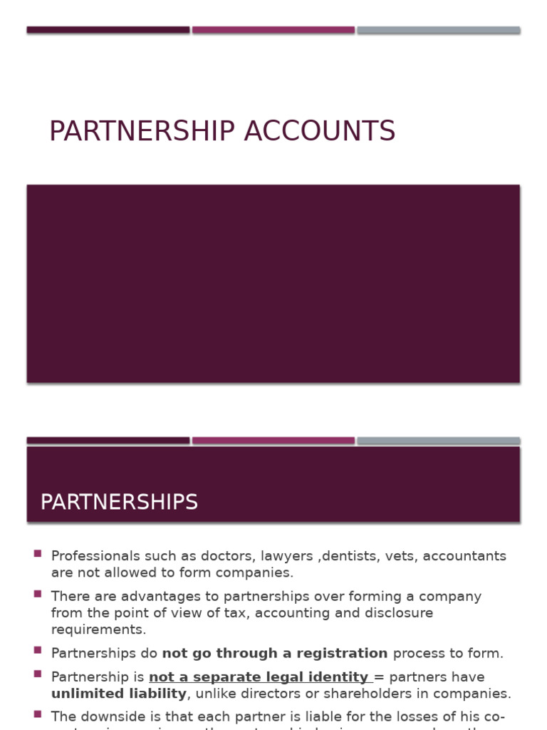 Understanding Partnership Accounts and Liabilities | PDF | Partnership ...