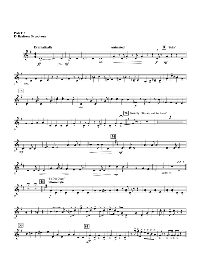 Sax Baritone | PDF