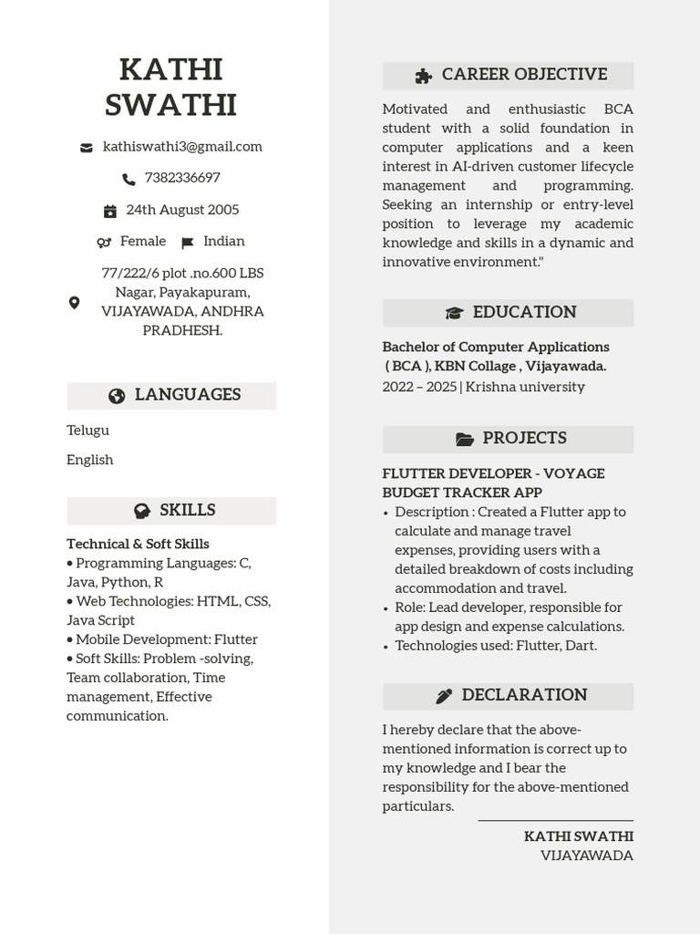 KATHI SWATHI FlowCV Resume 20240812 | PDF | Software | Systems Architecture