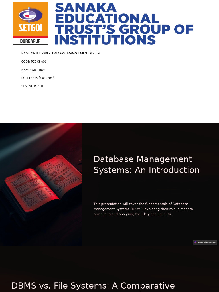 Database Management Systems An Introduction | PDF
