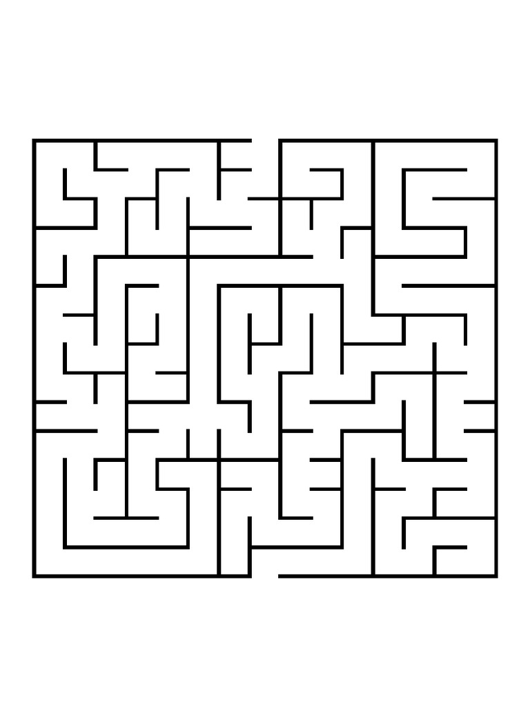 15 by 15 Orthogonal Maze | PDF